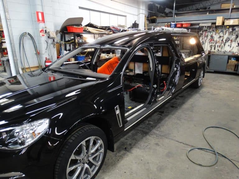 Black Funeral Hearse - Special build for Funeral Services